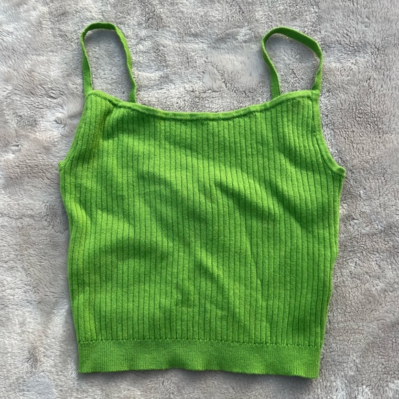 PacSun | Tops | Green Ribbed Tank | Poshmark